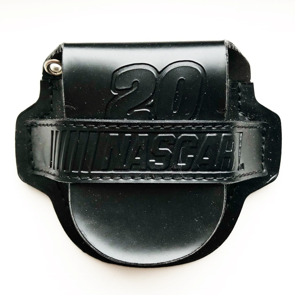 Black Leather Nascar Pager Holster / Holder - Gem